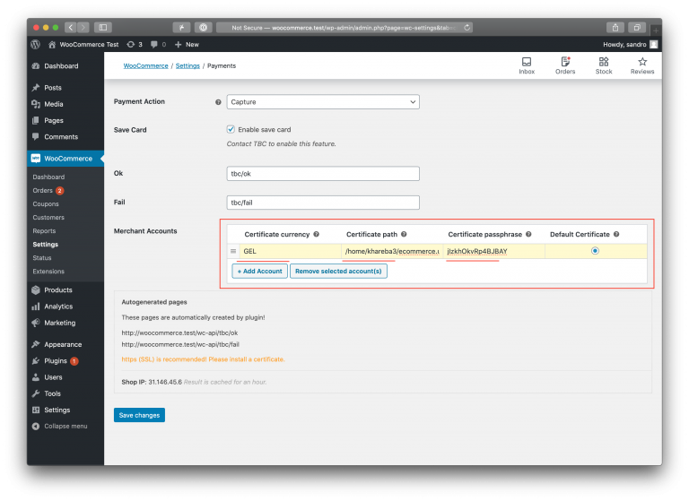 WooCommerce TBC Credit Card Payment Gateway (Premium) | Plug and Pay